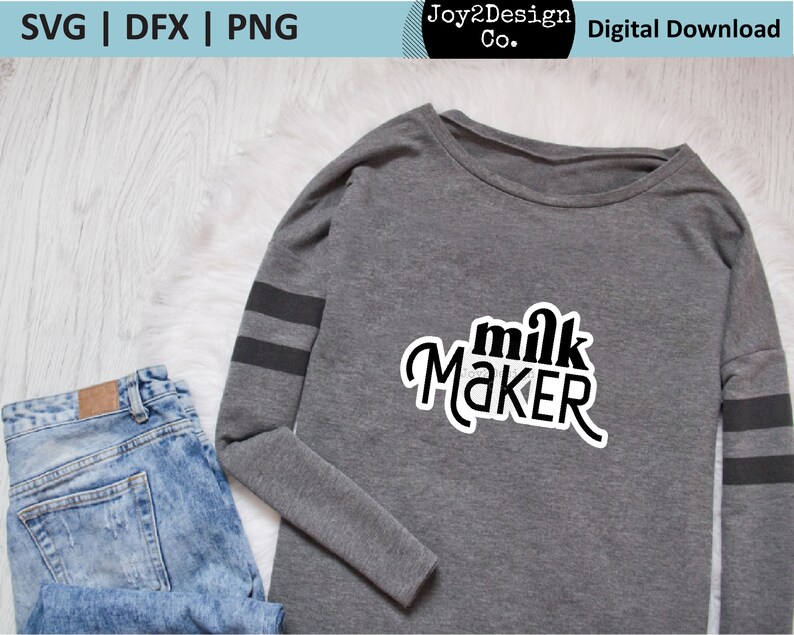 Milk Maker SVG | DFX | PNG | Retro Mom Shirt | New Mom Shirt ...