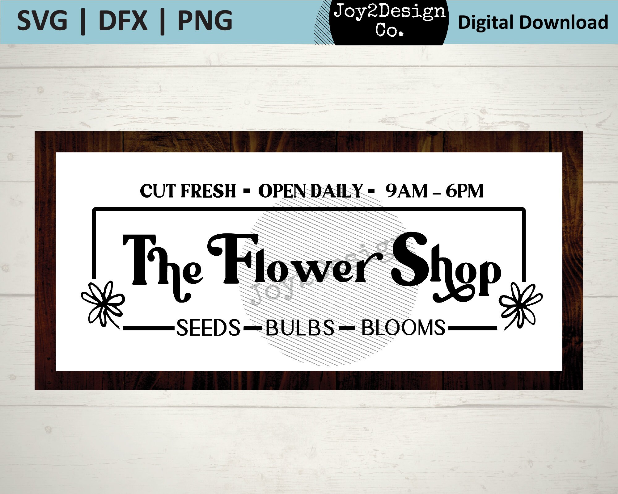 The Flower Shop SVG | DFX | PNG | Gardener Svg | Flower Sign Svg ...