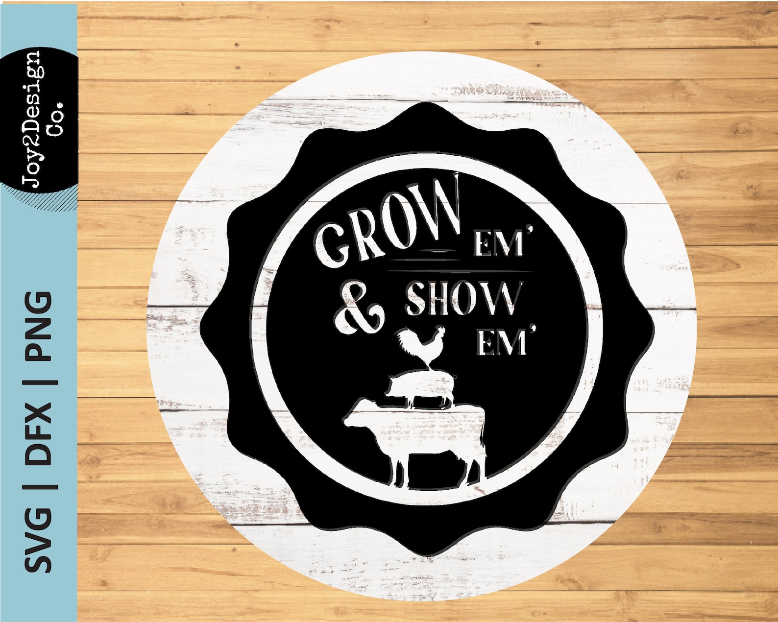 Stock Show SVG DFX PNG Grow Em' and Show Em' - Etsy