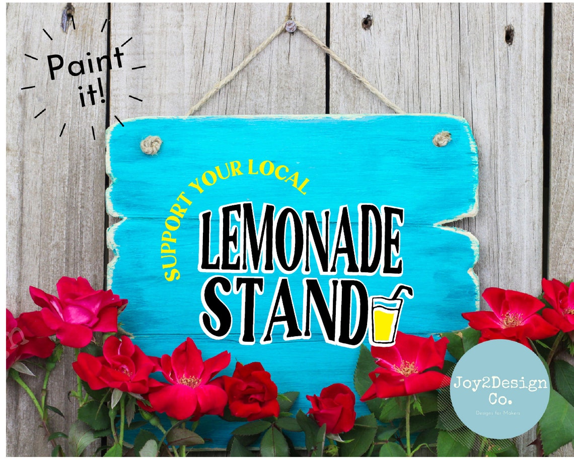 Support Your Local Lemonade Stand SVG DFX PNG Lemonade | Etsy