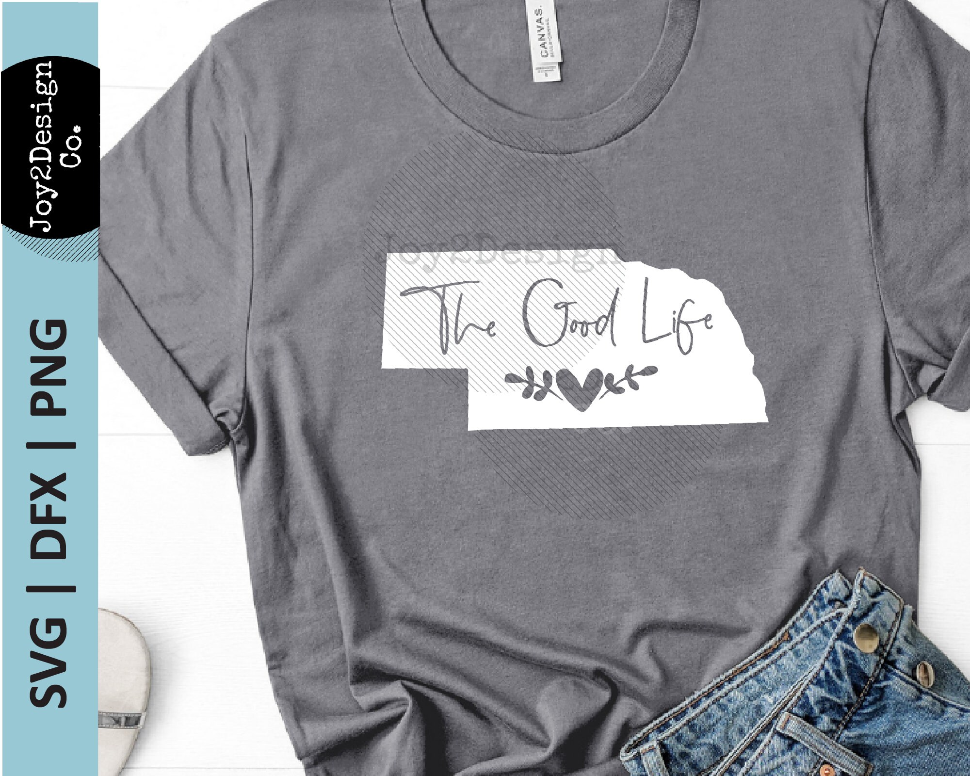 The Good Life Svg Nebraska State SVG DFX PNG Cut - Etsy