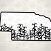 Nebraska State Svg Nebraska Cornfield Nebraska Laser Svg - Etsy