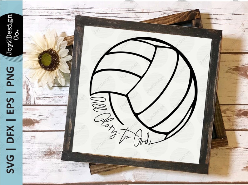 Christian Volleyball SVG | DFX | PNG | Glory to God Svg, Volleyball Svg ...