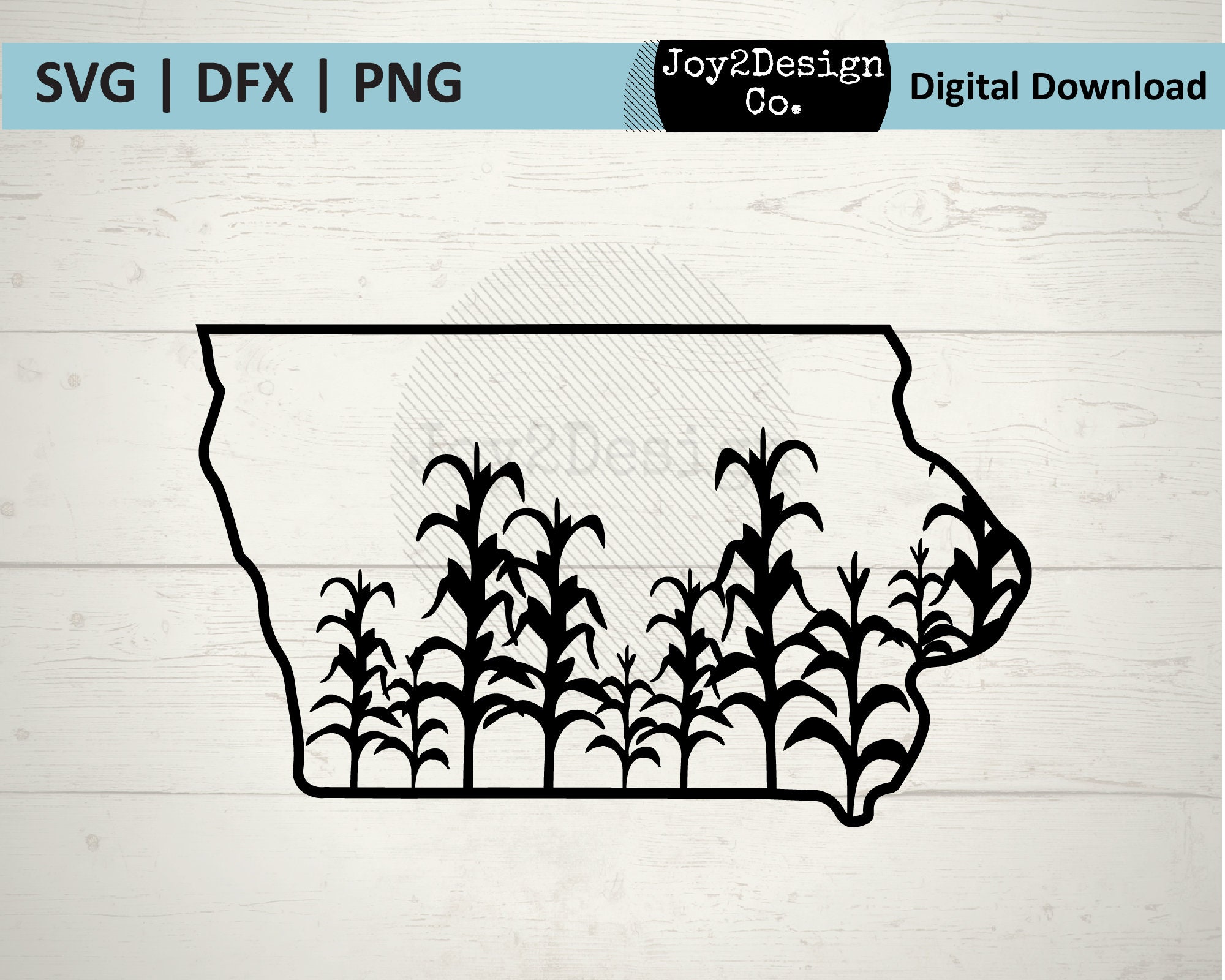 Iowa Cornstalks Svg Iowa SVG DFX PNG Iowa State Svg - Etsy