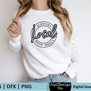 Support Local SVG | DFX | PNG | Shop Small Svg | Support Small Business ...