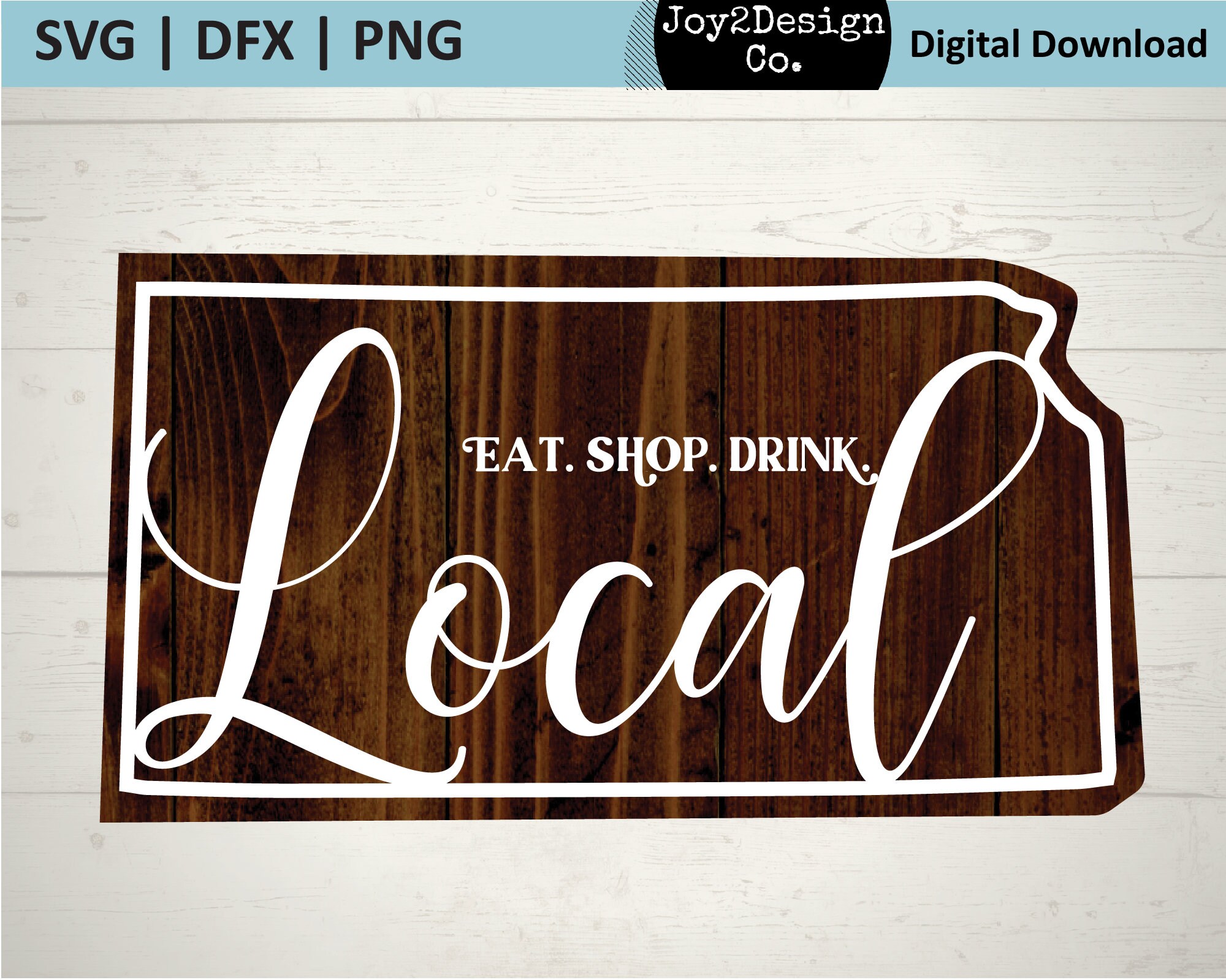 Kansas Local Svg | Eat Local | Shop Local | Drink Local | Kansas SVG ...