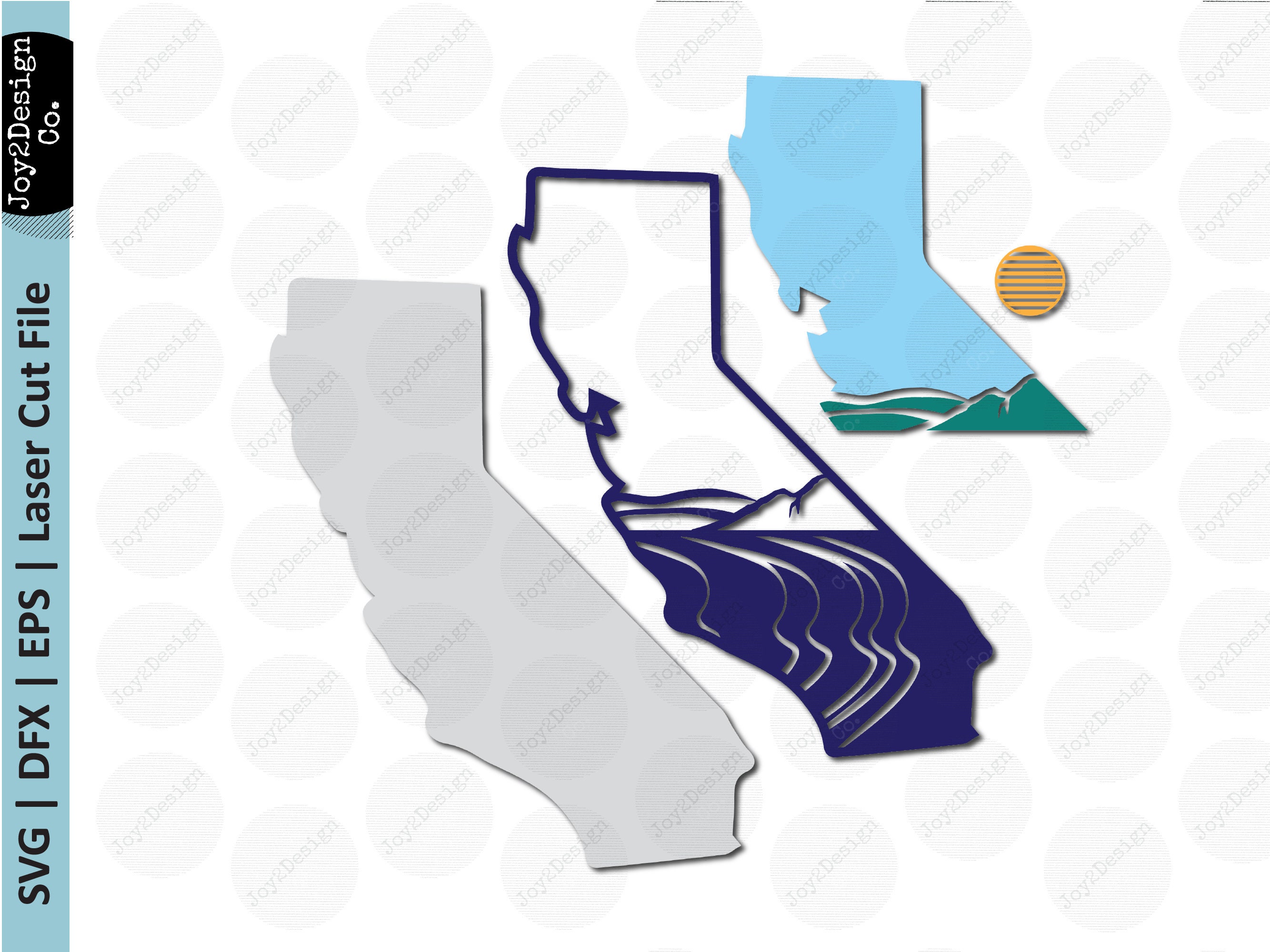California State Svg Eps Dfx Png California Art Svg - Etsy