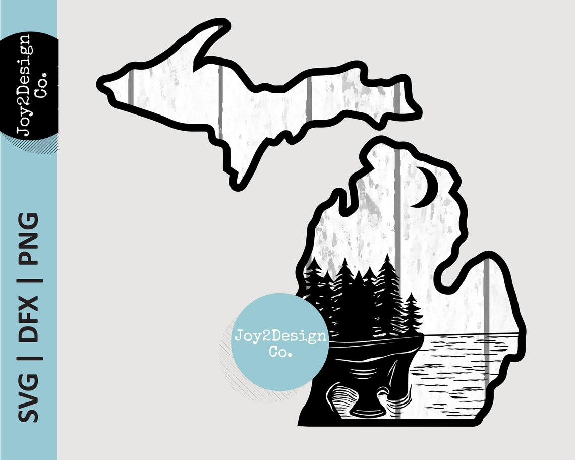 Michigan Svg Michigan Lakes SVG DFX PNG Michigan Art - Etsy
