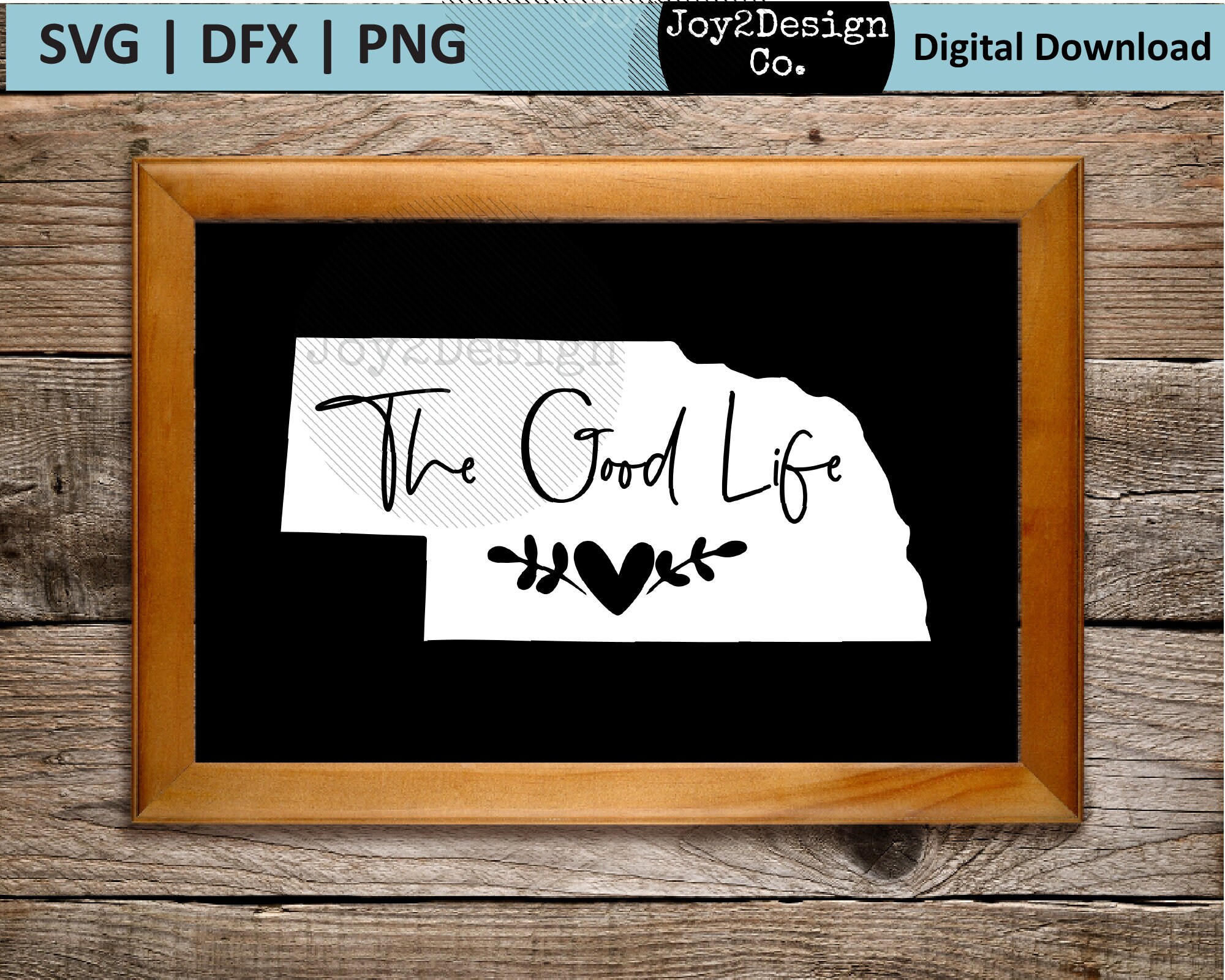 The Good Life Svg Nebraska State SVG DFX PNG Cut - Etsy
