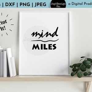 Mind Over Miles | Runner Inspiration | Svg/pdf/png/jpeg | Running Club ...