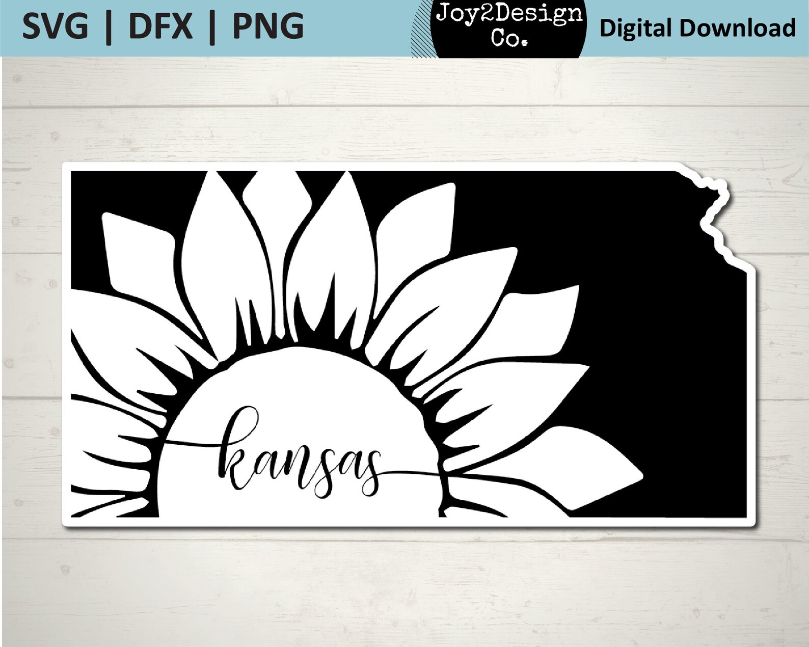 Kansas State SVG DFX PNG State Flower Svg Kansas Svg - Etsy