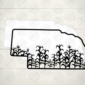 Nebraska State Svg | Nebraska Cornfield | Nebraska Laser Svg | Nebraska ...