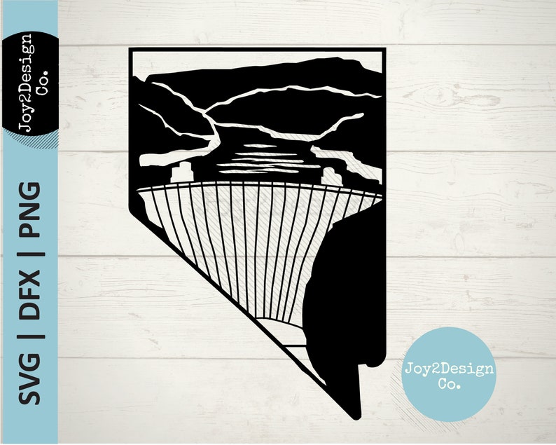 Hoover Dam Svg | Nevada State SVG | DFX | PNG | Nevada Svg | Nevada Art ...