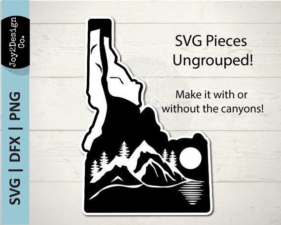 Idaho State SVG DFX PNG Idaho Decal Idaho Svg Idaho - Etsy