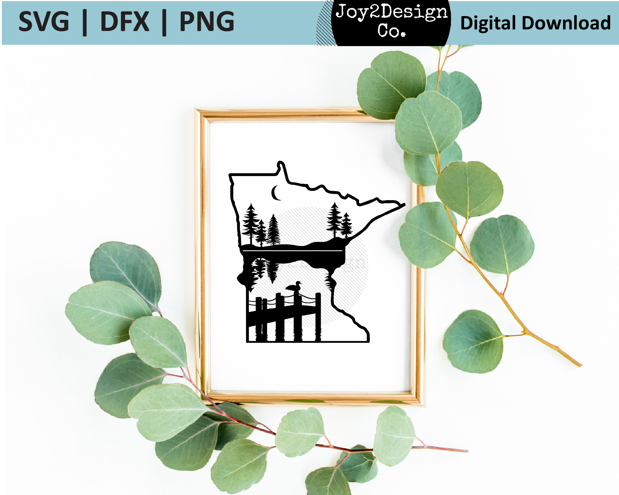 Minnesota Lakes Svg Minnesota State SVG DFX PNG | Etsy