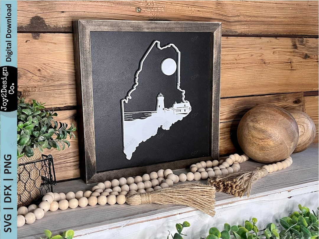 Portland Head Light | Maine Lighthouse SVG | DFX | PNG | Maine Laser ...