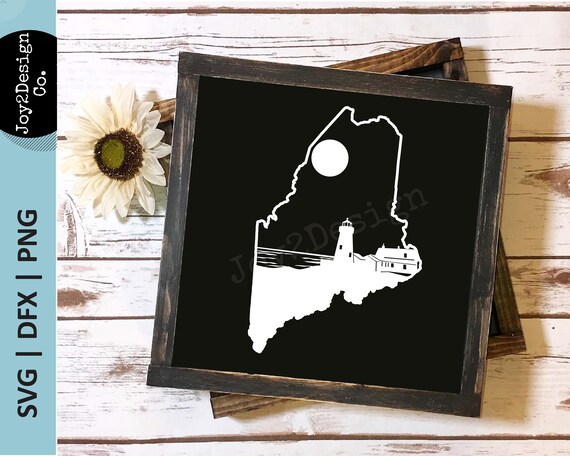 Portland Head Light Maine Lighthouse SVG DFX PNG Maine - Etsy