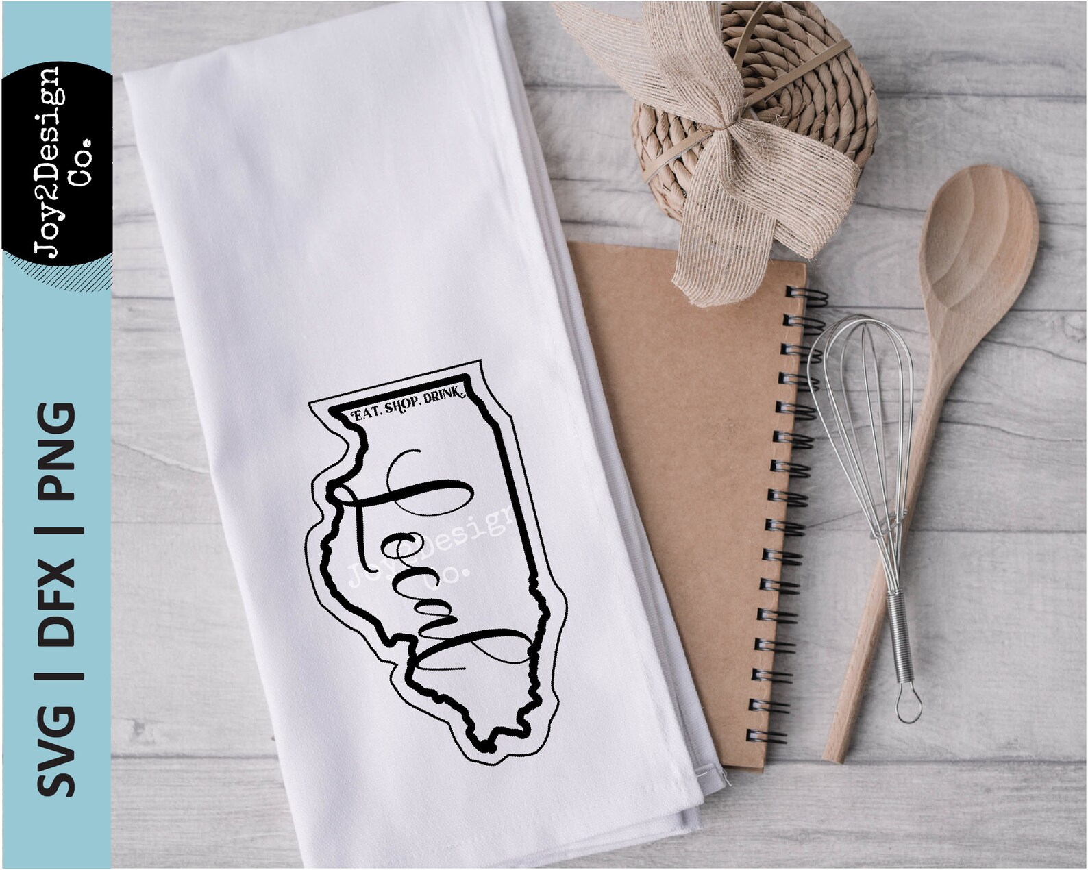 Illinois Local Svg Eat Local Shop Local Drink Local | Etsy