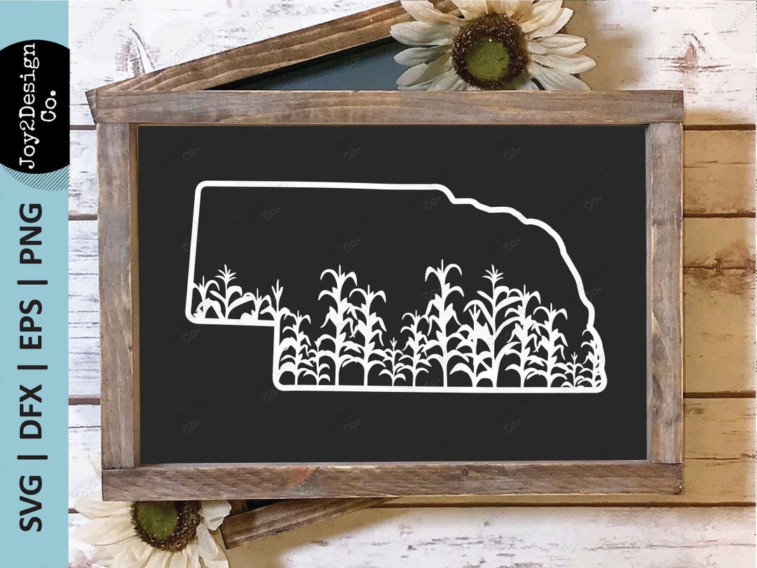 Nebraska State Svg | Nebraska Cornfield | Nebraska Laser Svg | Nebraska ...