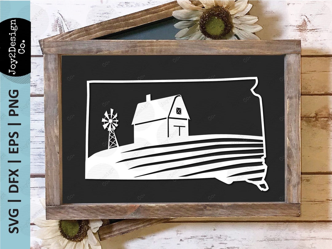 South Dakota Cornfield Svg | South Dakota SVG | DFX | PNG | South ...