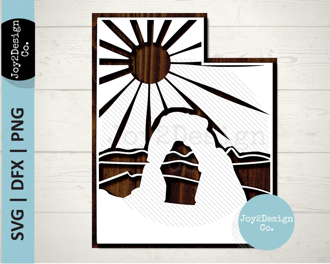 Utah Svg Delicate Arch SVG DFX PNG Utah State Svg | Etsy