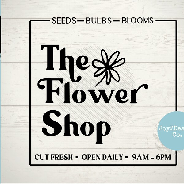 Flower Shop Sign - Etsy