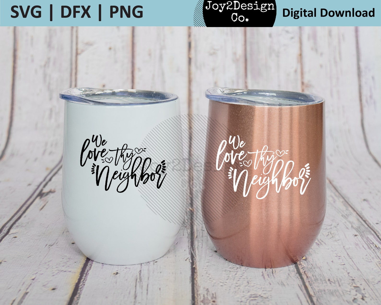We Love Thy Neighbor Svg Neighbor Gift Best Neighbors | Etsy