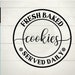 Fresh Baked Cookies SVG DFX PNG Vintage Kitchen Decor - Etsy