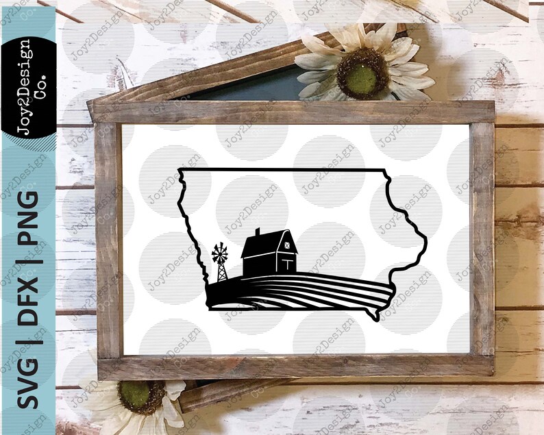 Iowa Cornfield Svg | Iowa SVG | DFX | PNG | Iowa State Svg | Laser Cut ...