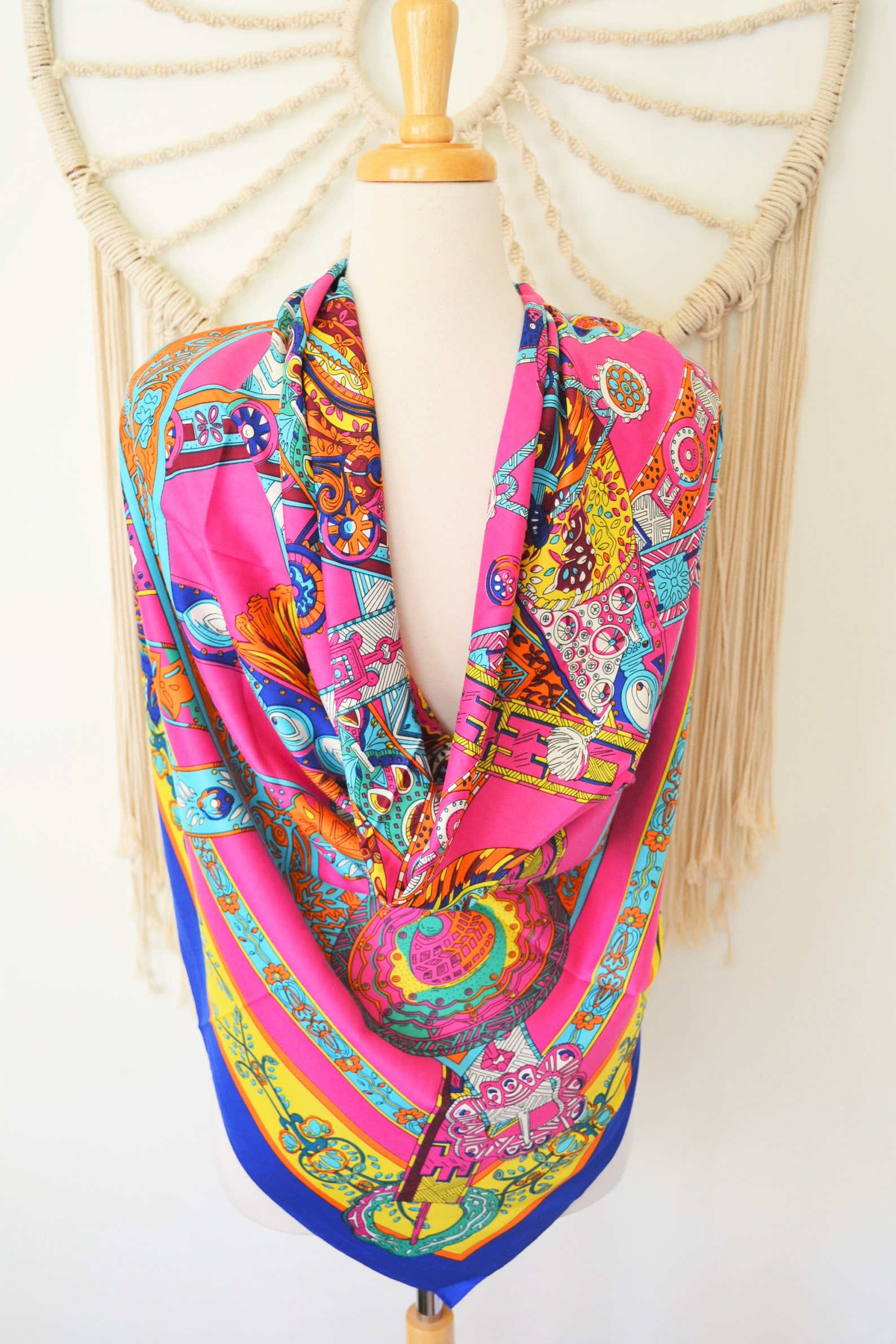 Wearable Art Silk Square Scarf, Silk Shawl, Silk Wrap, Timeless Silk ...