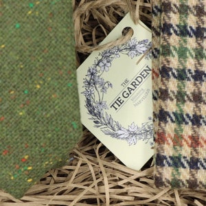 GEORGE & ALF: Ties for Men, Mens Ties, Tweed Tie, Green Tie, Wool ...
