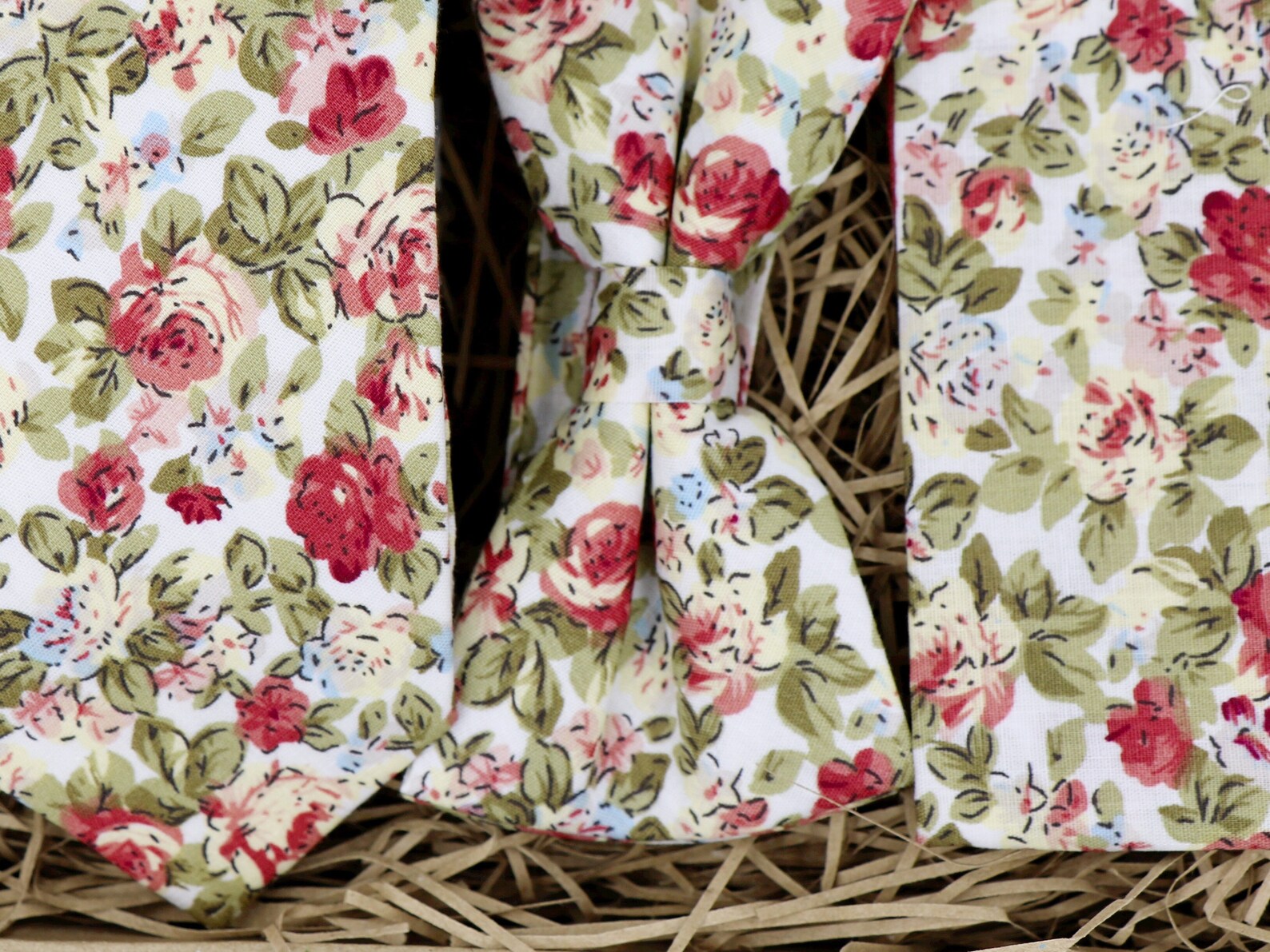 GRACE: Mens Ties Groomsmen Ties Floral Tie Pocket Square - Etsy