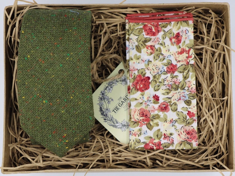 GEORGE GRACE Mens Ties, Ties for Men, Gifts for Men, Tweed Tie, Pocket ...