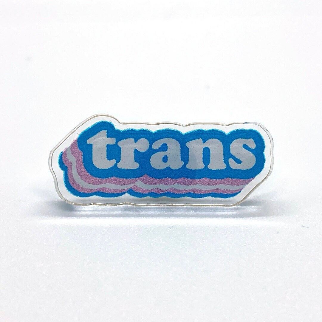 TRANS - Pride Pins (made With Recycled Material!) - Etsy