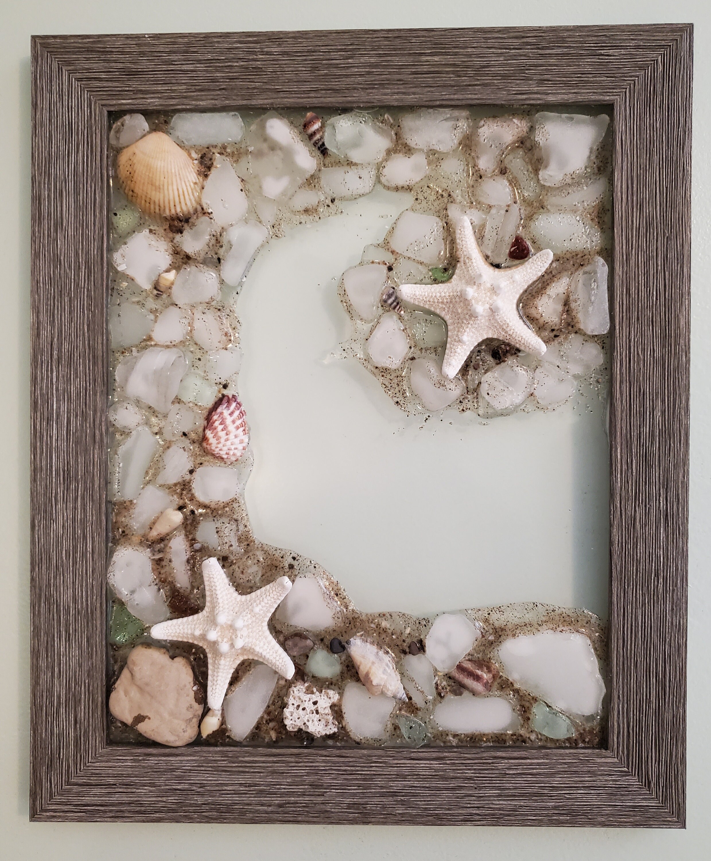 Handmade Lake Erie White Seaglass, Florida Sea Shells and Star Fish ...