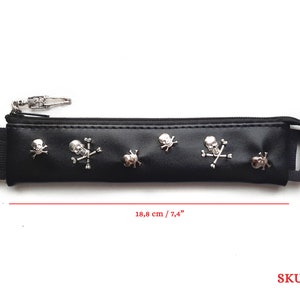 Gothic Pencil Case Elastic, Pen Holder Goth Pencil Case, Journal Pen ...