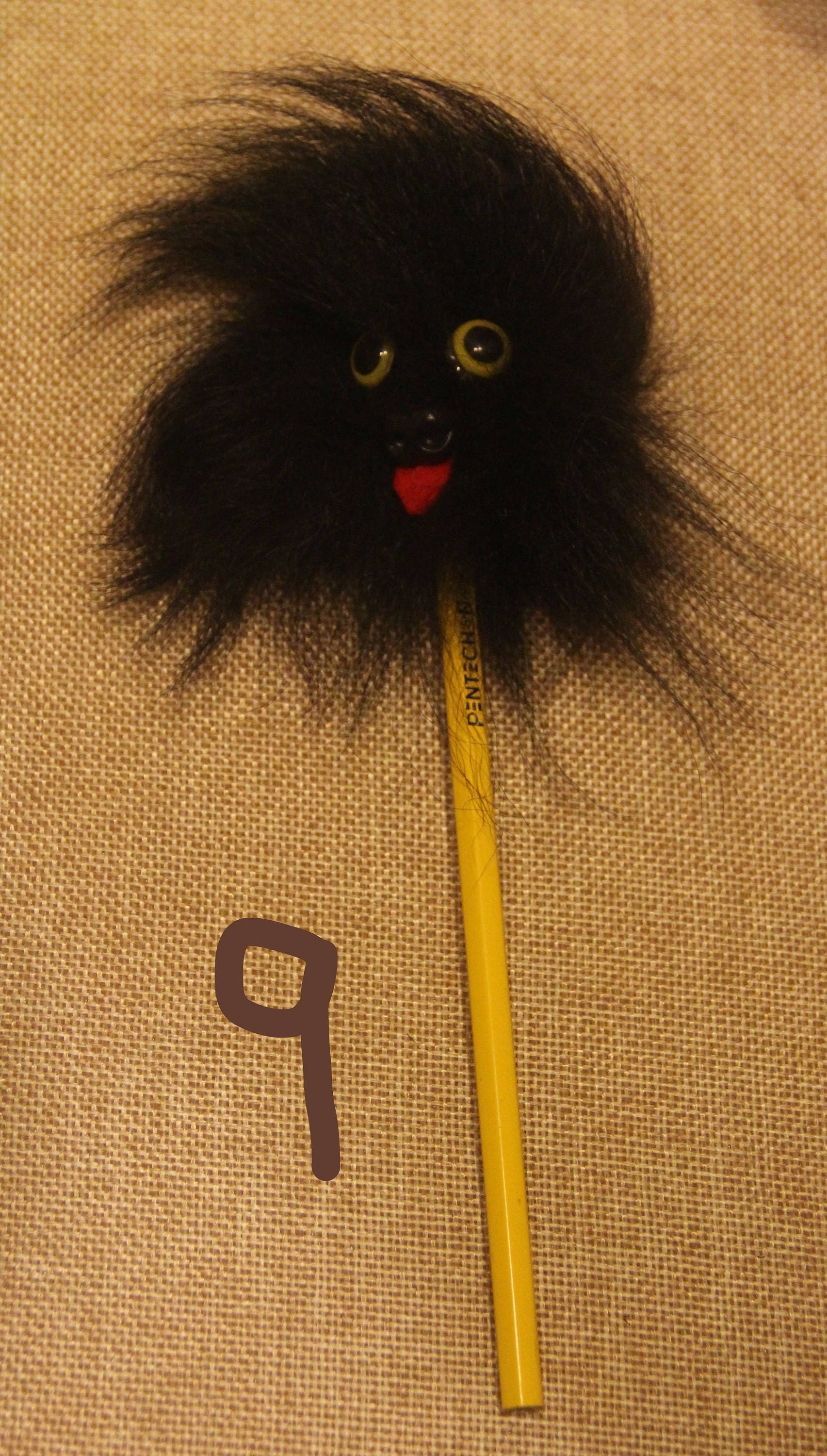One Pencil - Furry Critter Pencil Topper Handmade Fun Fuzzy Silly Gift ...