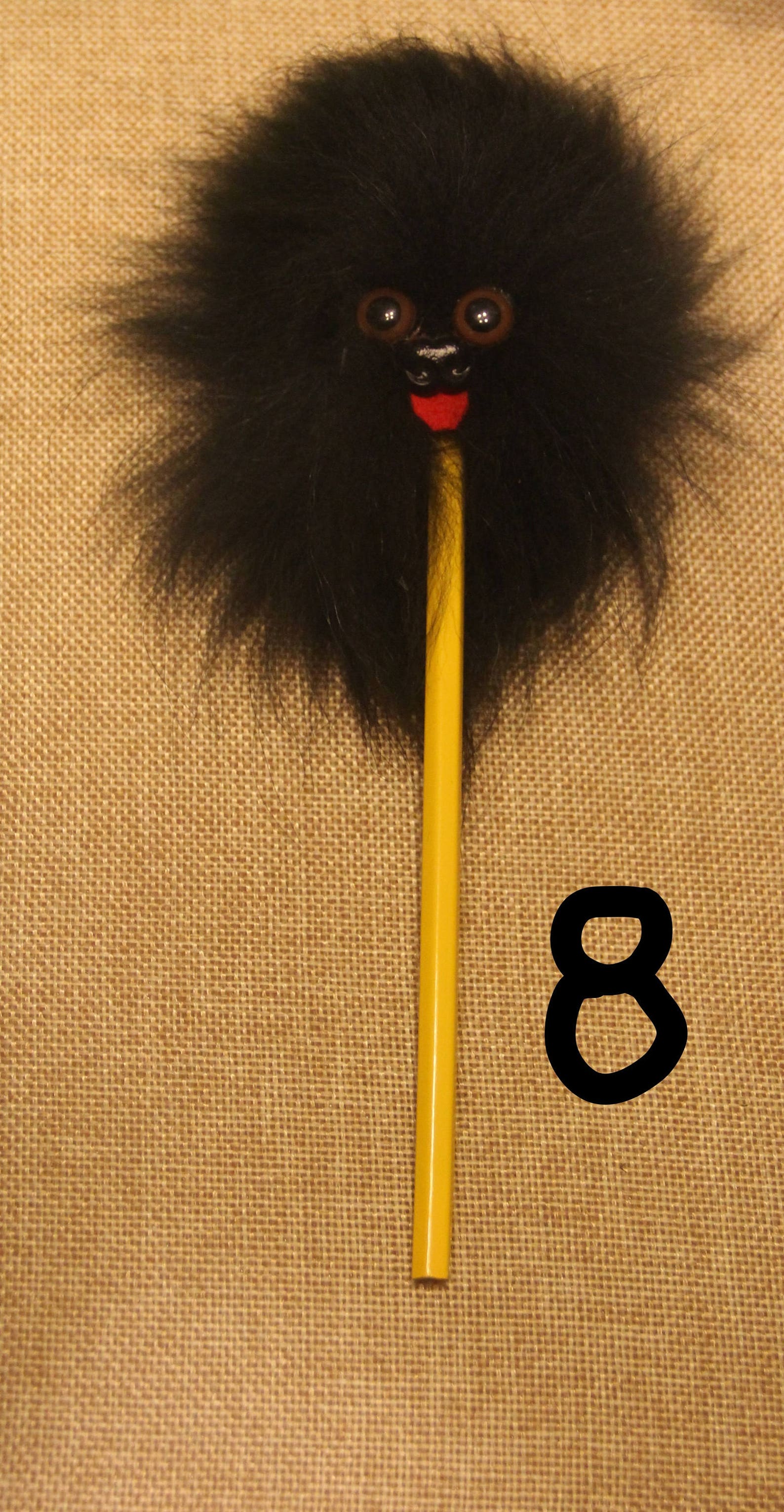 One Pencil Furry Critter Pencil Topper Handmade Fun Fuzzy | Etsy
