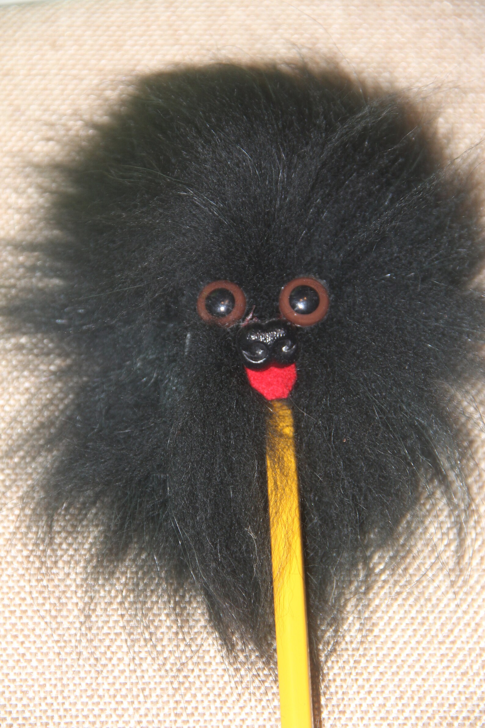 One Pencil Furry Critter Pencil Topper Handmade Fun Fuzzy | Etsy