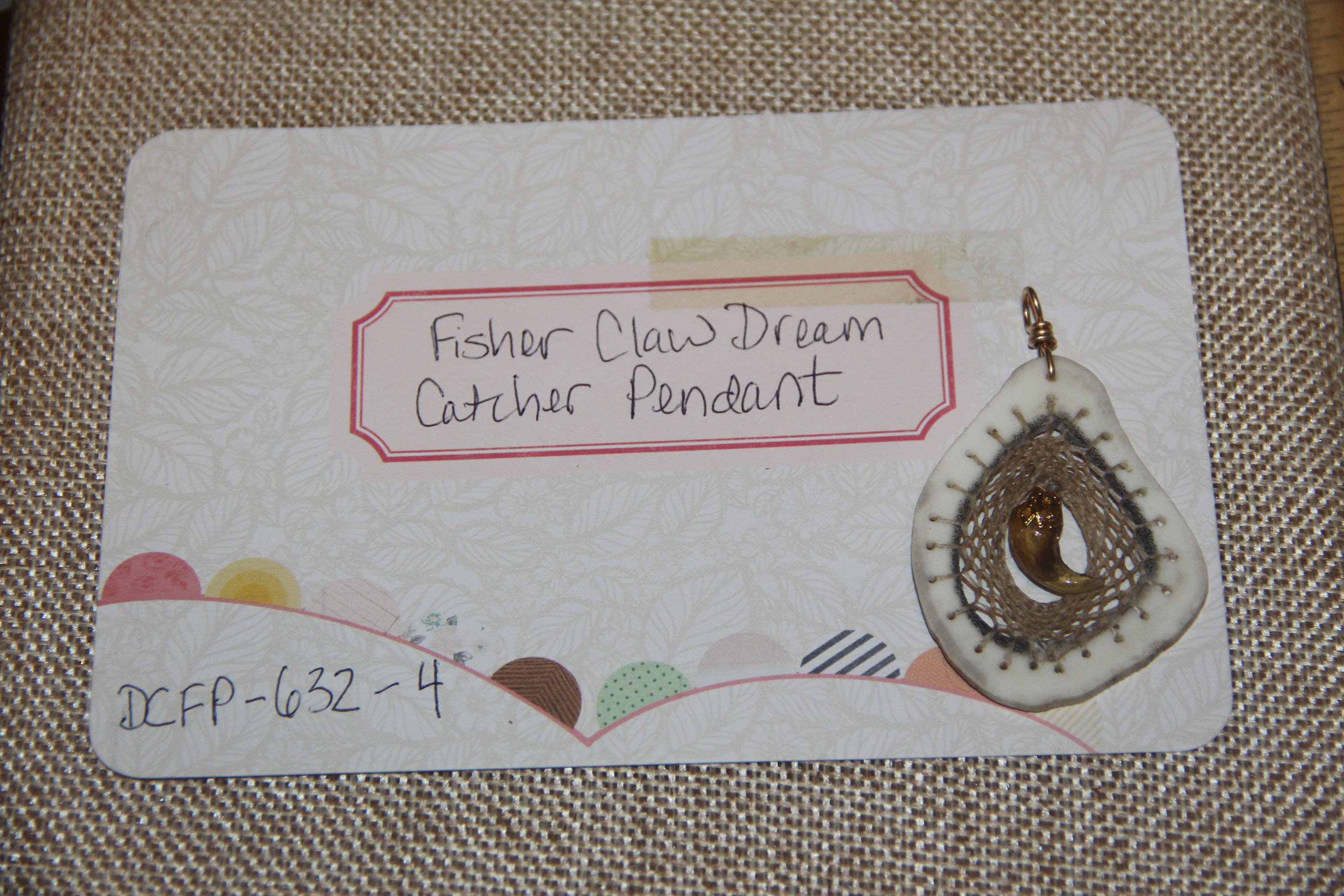 Dream Catcher Pendant With Fisher Claw Natural Arts - Etsy