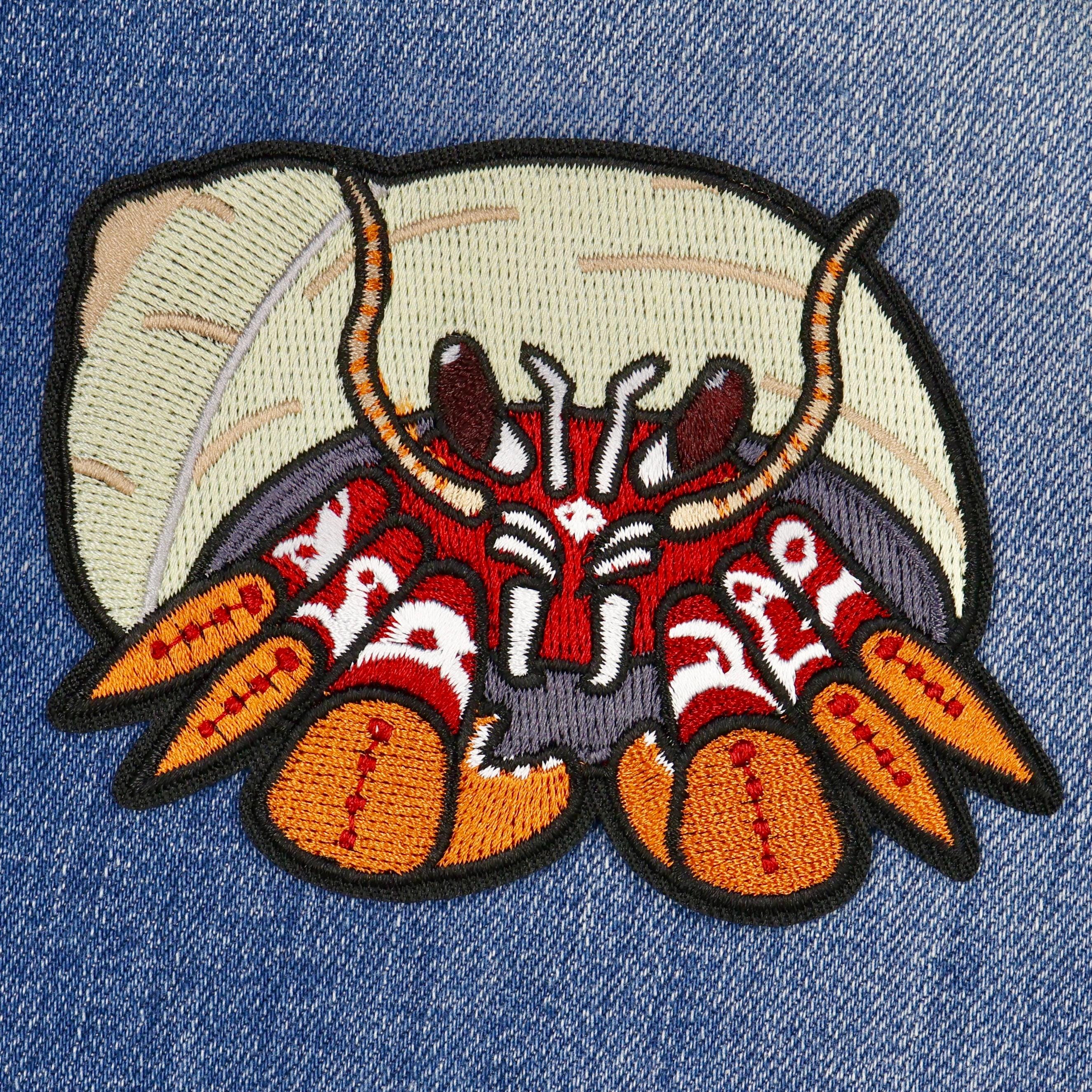 Embroidered Patch - Black-eyed Hermit Crab - 4.0" - Etsy