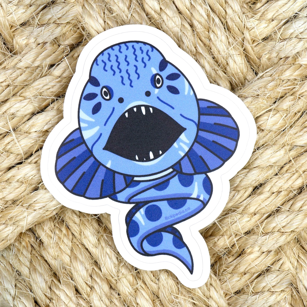 Vinyl Sticker - Wolf Eel - 4.5" - Etsy