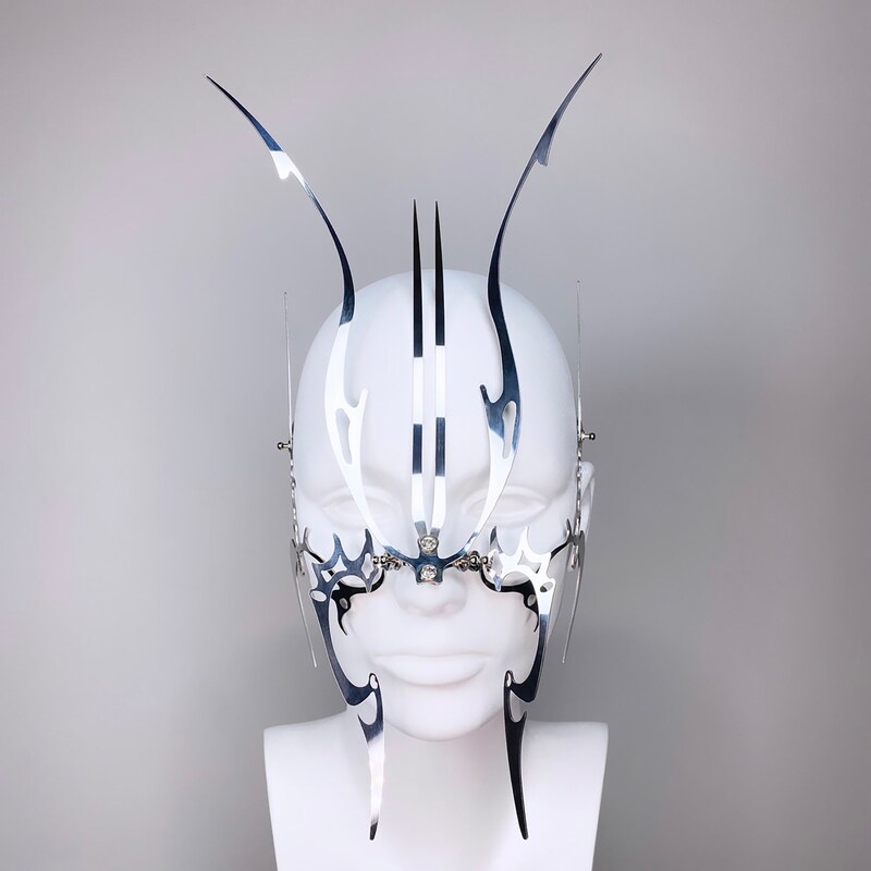 Silver Head Piece - Etsy