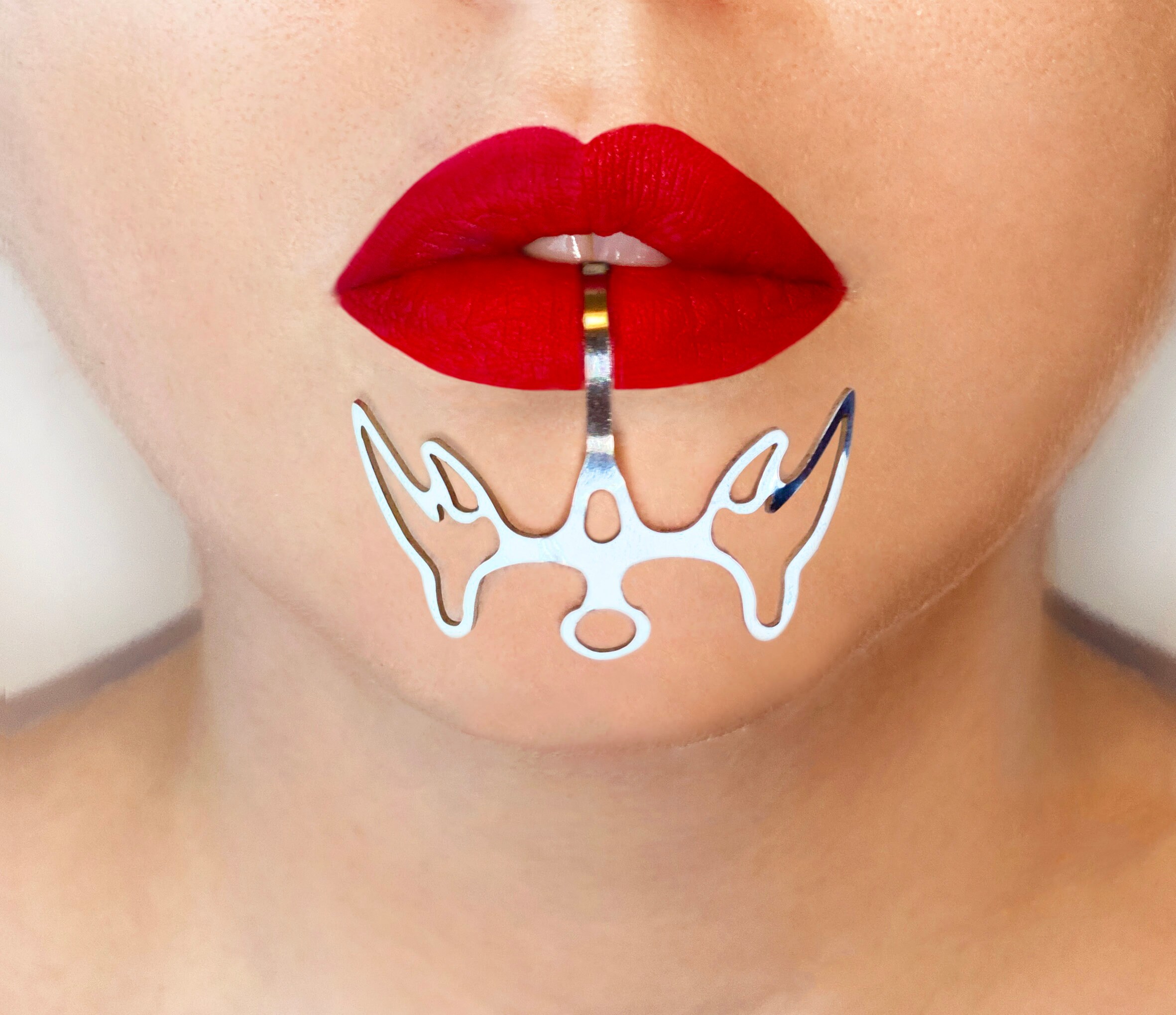 Lip Cuff 003 Lip Piece Metal Piece Lip Jewellery Scifi - Etsy