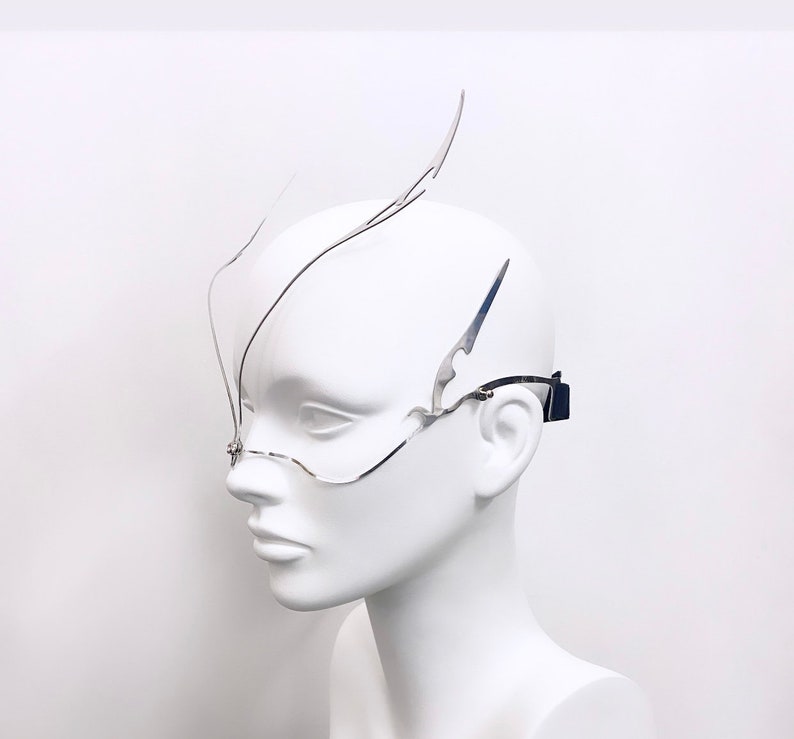 Article00011 Metal Mask Headpiece Facepiece Wearable Art - Etsy