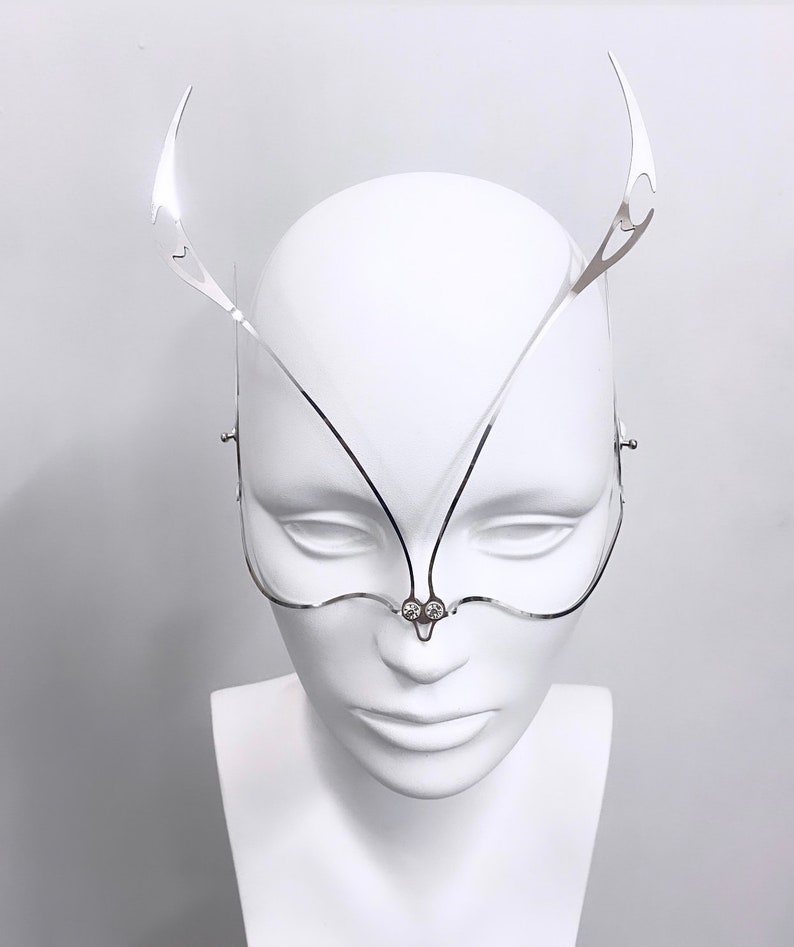 Article00011 Metal Mask Headpiece Facepiece Wearable Art - Etsy