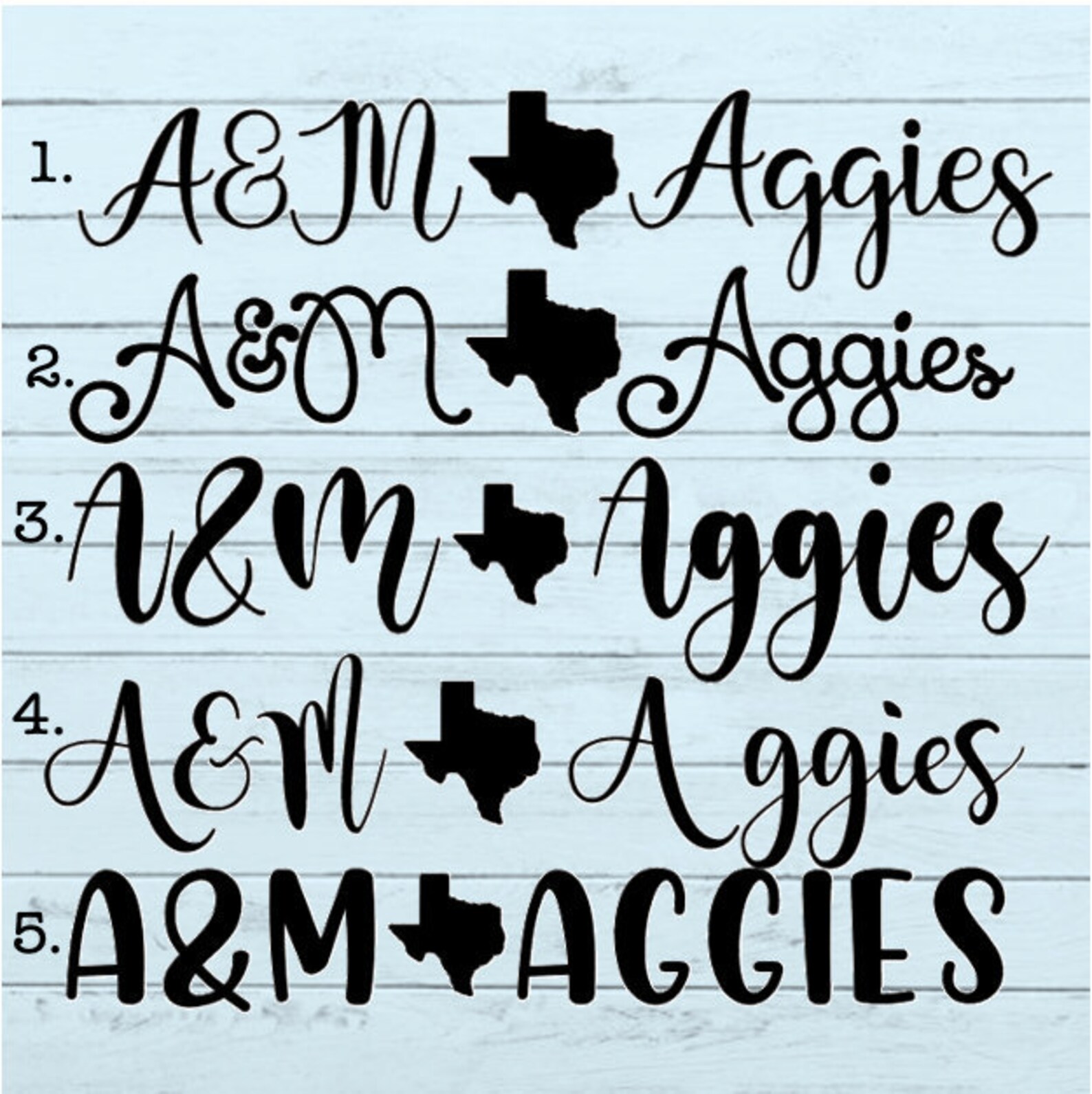 Texas A&M University Gig 'EM Aggie Sticker Aggie - Etsy