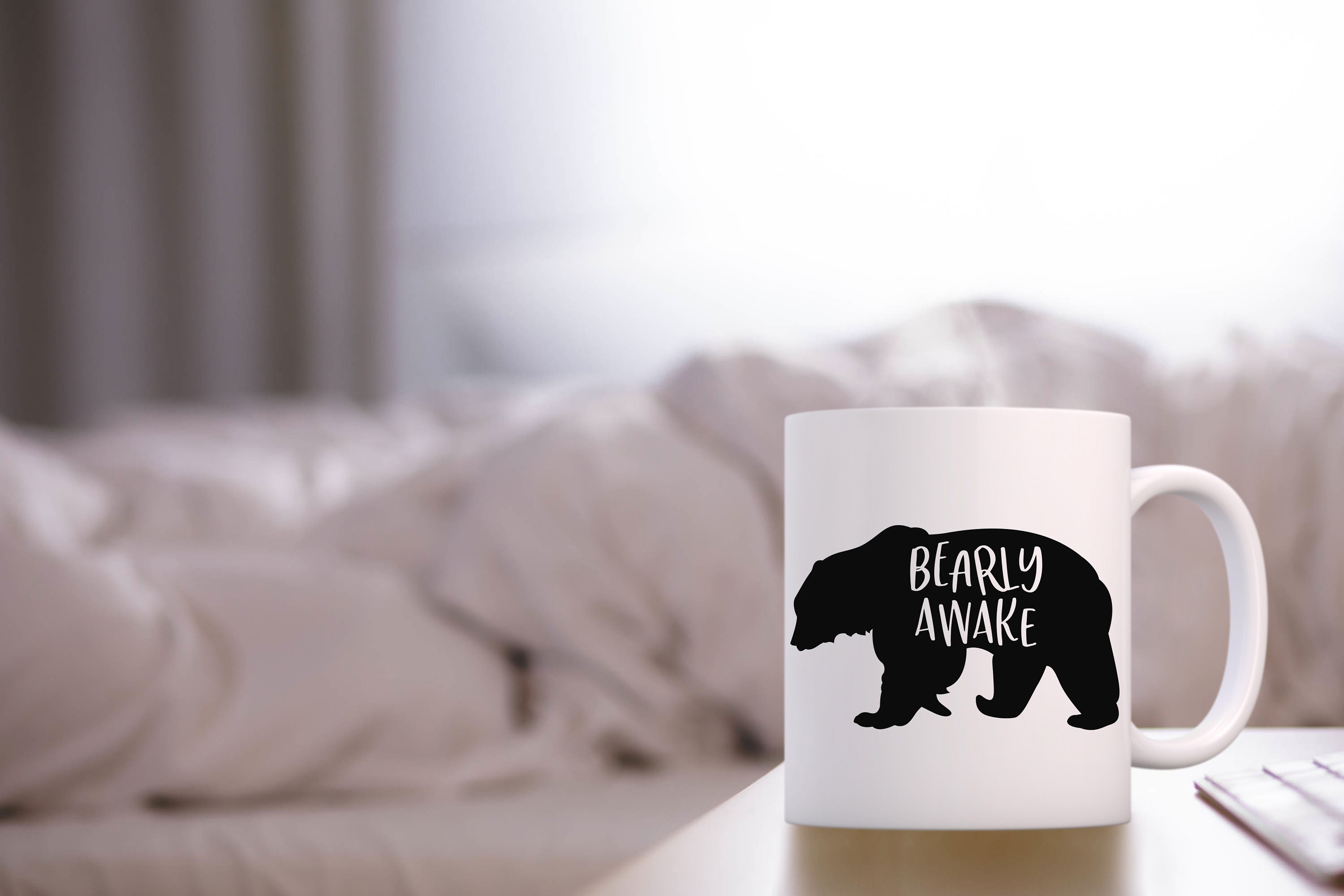 Bearly Awake SVG Bear SVG Bear Clip Art - Etsy Australia