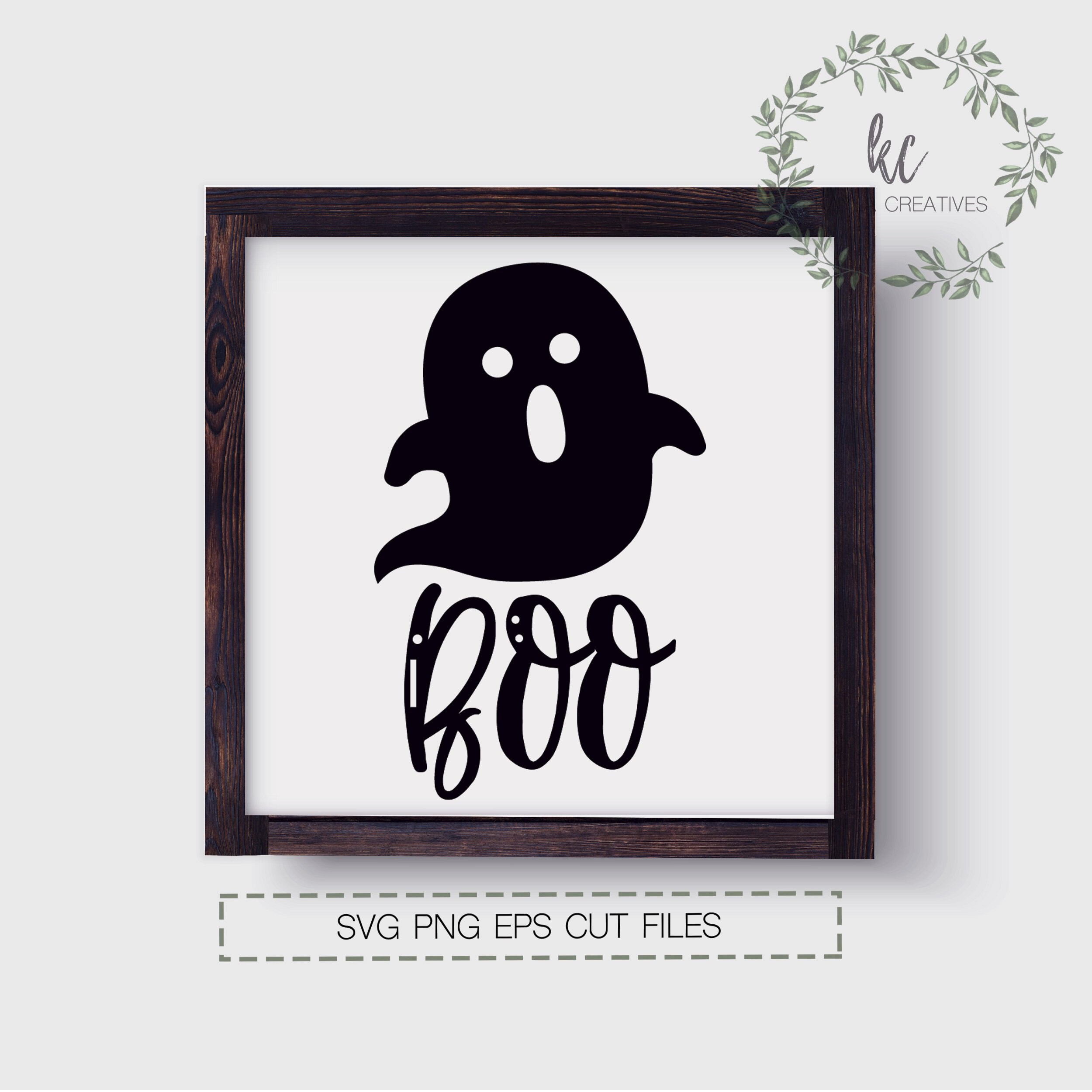 Boo SVG Fall SVG Cut File Ghost SVG Halloween Svg Fall Cut - Etsy