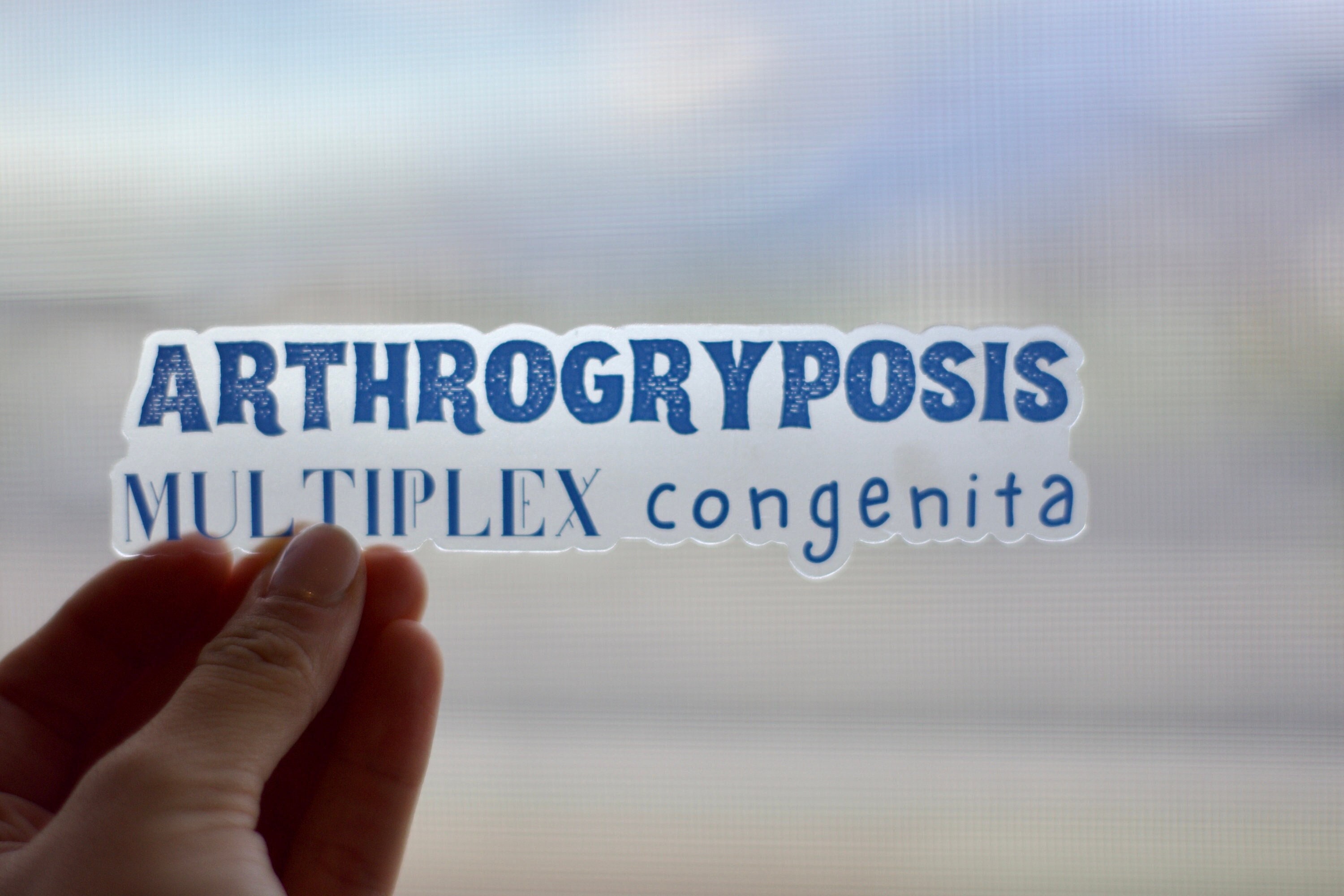 Arthrogryposis Multiplex Congenita Clear Sticker || AMC Awareness ...